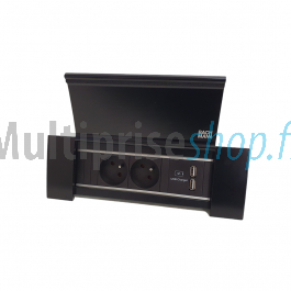 Bachmann Powerframe à couvercle, 2 prises 230 V avec broche de terre, 2 ...